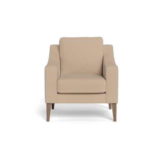 Heal's Richmond Armchair Capelo Linen-Cotton Bamboo Walnut Stained Oak ...