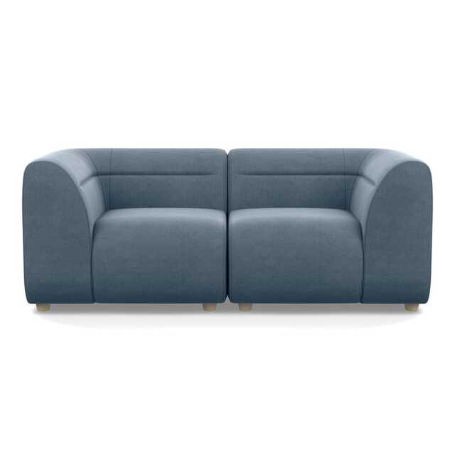 Heal's Lilli 2 Seater Sofa Capelo-Linen Mineral Natural Beech Feet by ...