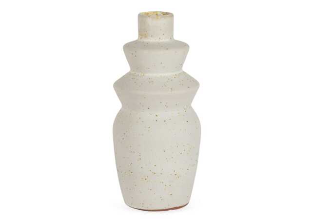 Maria Portugal Terracotta Terracotta Geo Vase White by Heal's ...
