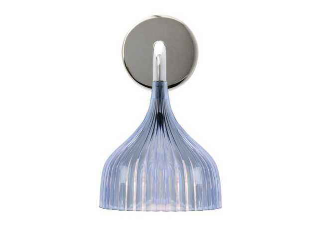 Kartell E' Wall Light Transparent Blue by Heal's | ufurnish.com