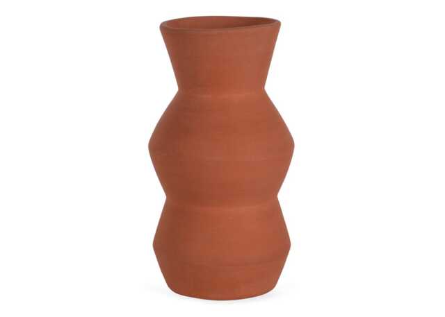 Maria Portugal Terracotta Terracotta Geo Vase by Heal's | ufurnish.com