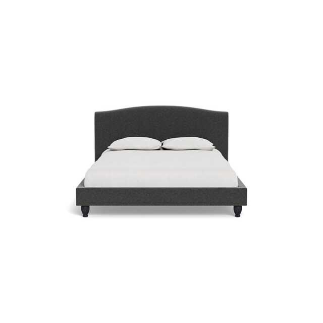 Heal's Devon King Bed Melton Wool Granite Black Beech Feet by Heal's ...