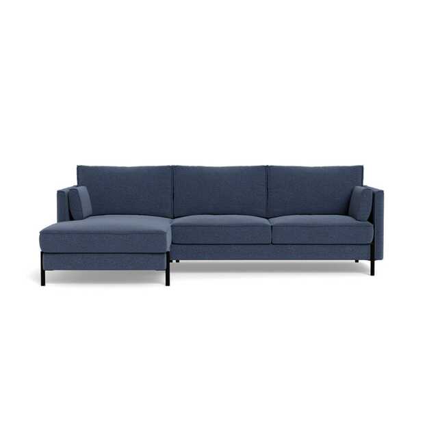Heal's Tortona Left Hand Facing 4 Seater Corner Chaise Boucle Indigo ...