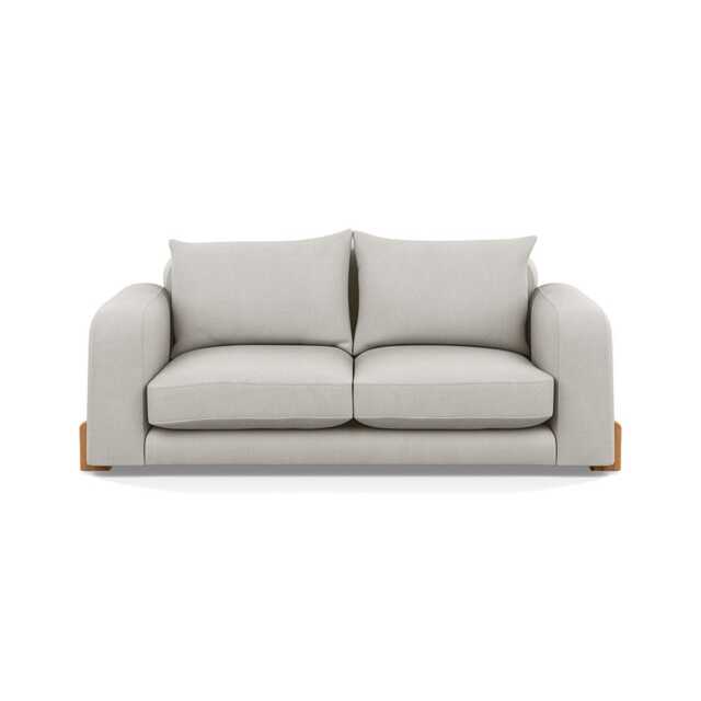 Heal's Nuvola 3 Seater Sofa Capelo Linen-Cotton Sea Salt Natural Oak ...