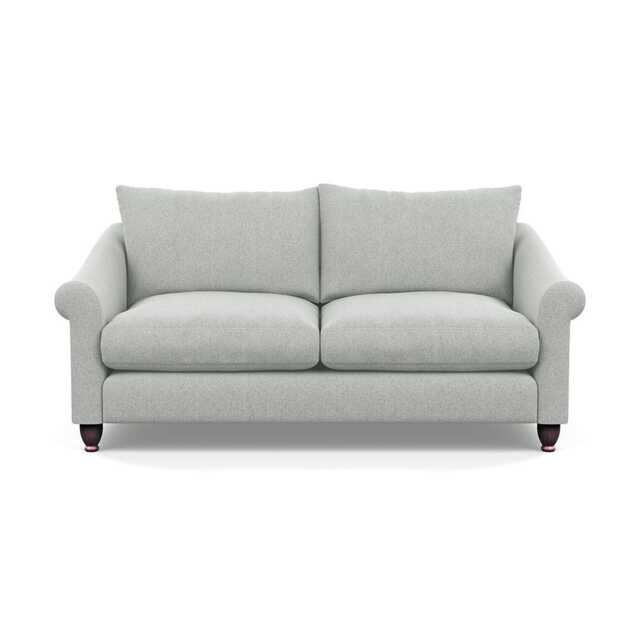 Heal's Devon 3 Seater Sofa Melton Wool Limestone Walnut Stained Feet by ...