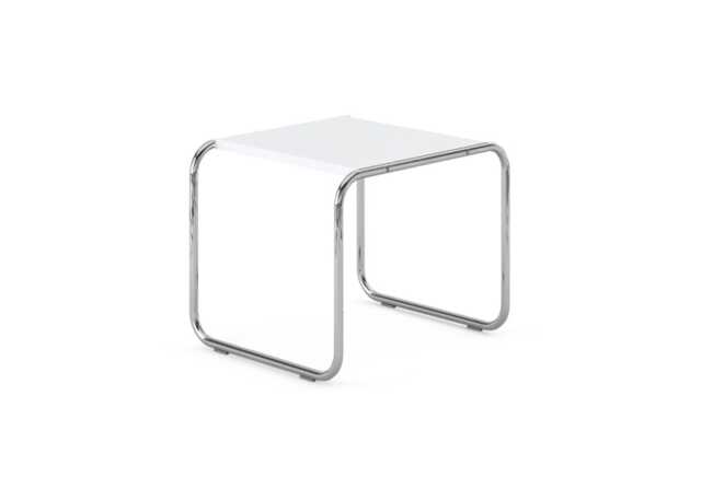 Knoll Laccio Low Table Square in White Laminate by Heal's | uFurnish.com