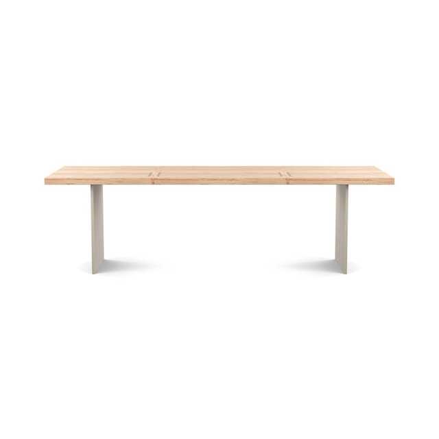 Heal's Berlin Dining Table 260x100cm White Oak Straight Edge Filled ...