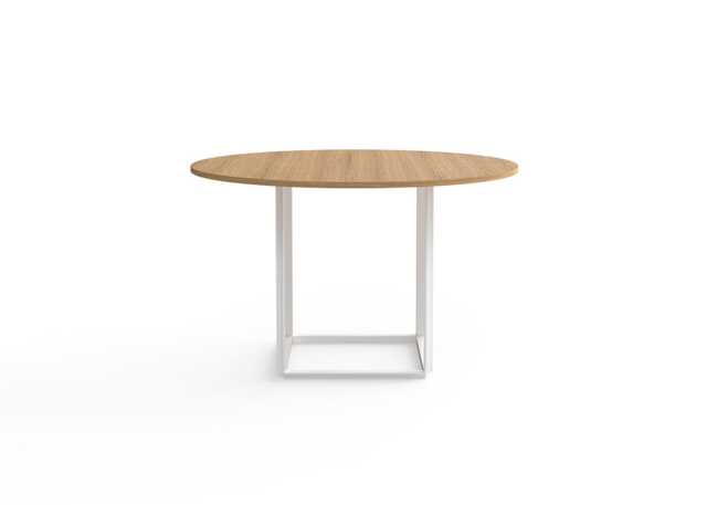 New Works Florence Dining Table 120cm Natural Oak White Frame by Heal's ...