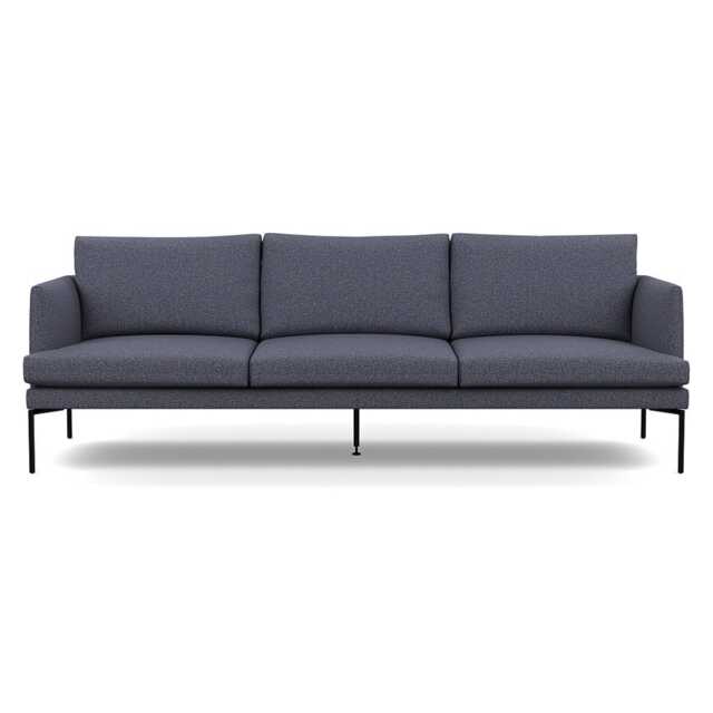Heal's Matera 4 Seater Sofa Loop Boucle Navy Black Feet by Heal's ...