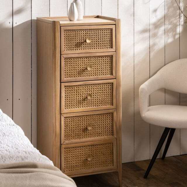 Java Collection - Mindi Wood 5 Drawer Tall Chest - Hemming & Wills by ...