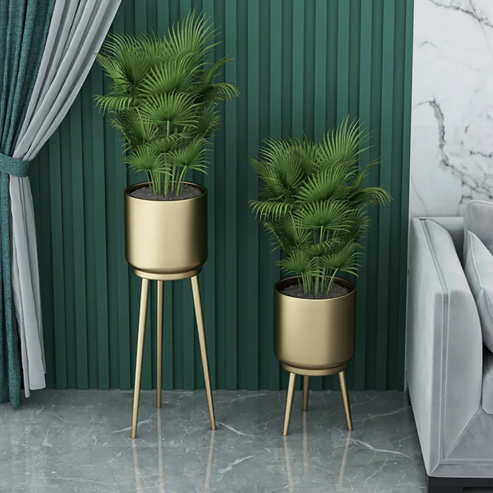 Nordic Metal Tripod Plant Stand Removable Planter Pot (Set of 2) by ...