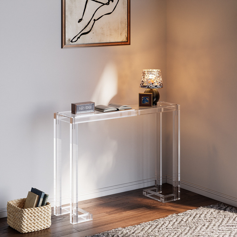 Clear Acrylic Console Table