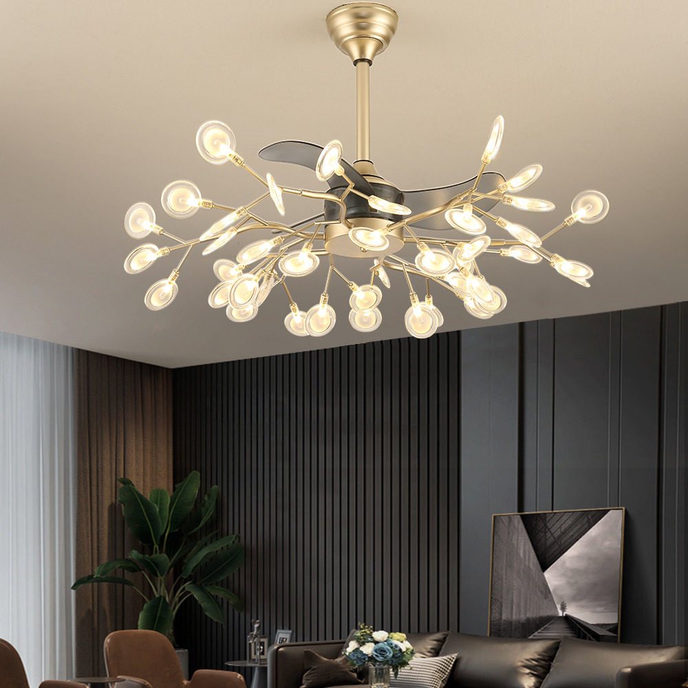 Firefly Ceiling Fans with 42-Lights 6-Speed Reversible with Remote ...