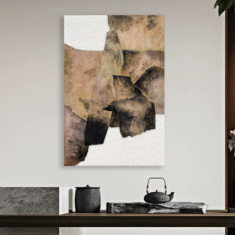 900mm Large 3D Rectangle Abstract Wall Art Japandi Decor Living Room in ...