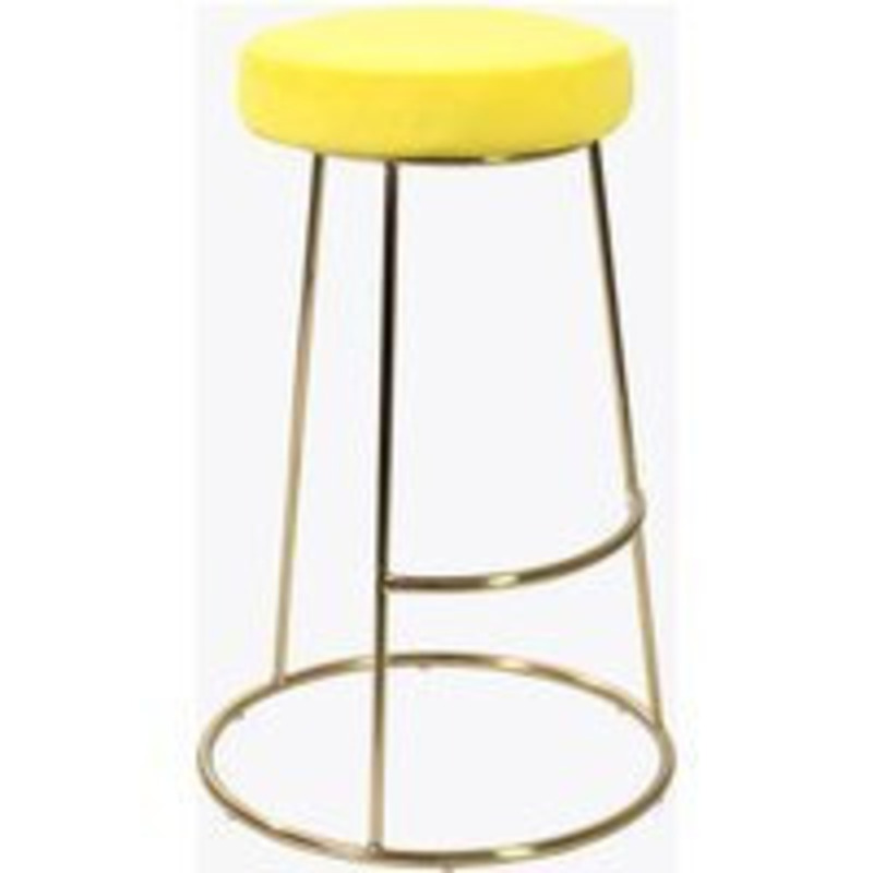 Yellow Velvet Opera Bar Stool (Pack of 2) - Stylish and Comfortable by ...