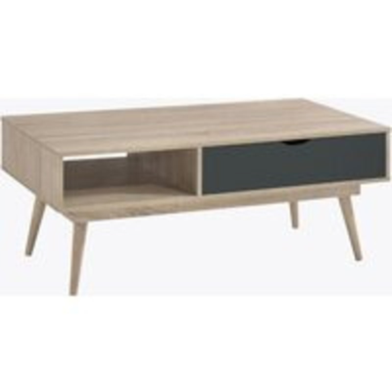 Scandi Oak Coffee Table with Storage - Grey | distinctive Style and ...