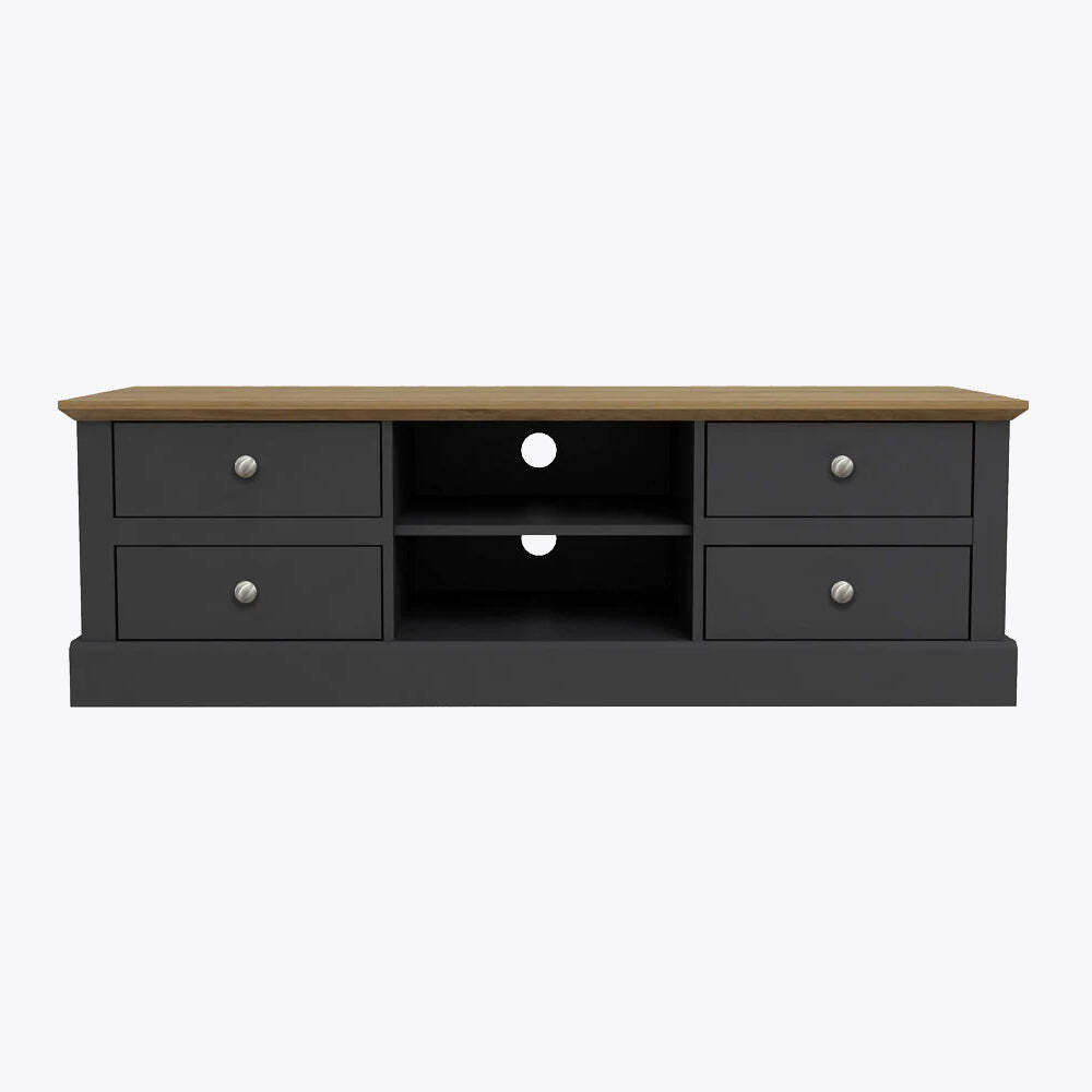 Devon TV Unit Charcoal by Home Detail | ufurnish.com