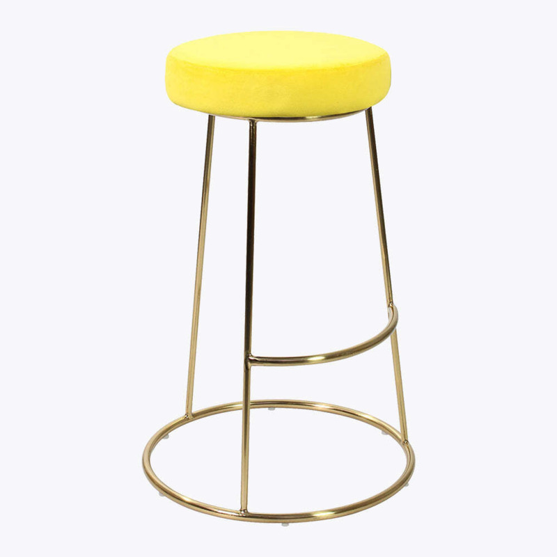 Opera Bar Stool Yellow (PK 2) by Home Detail | ufurnish.com