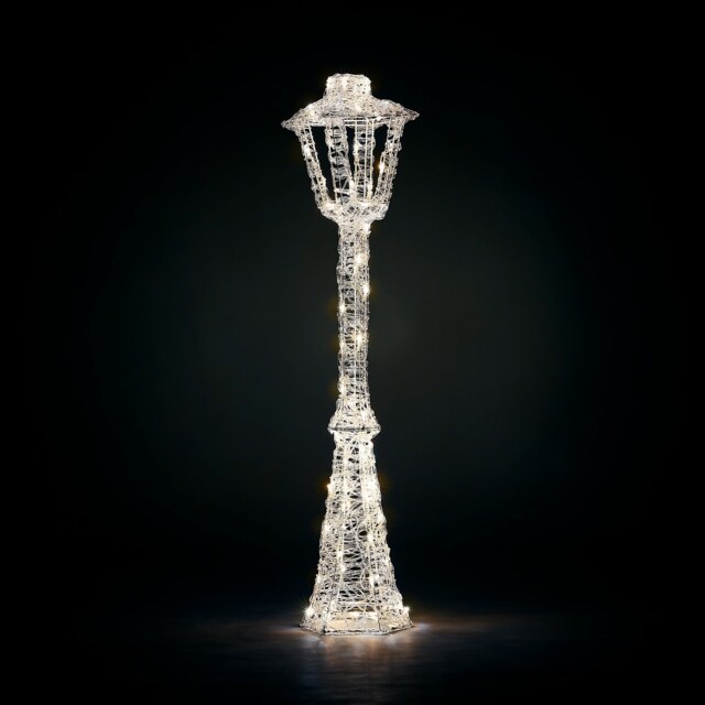 Acrylic LED Lantern 3 in 1 Warm & Cool White 3D Outdoor Christmas Light ...