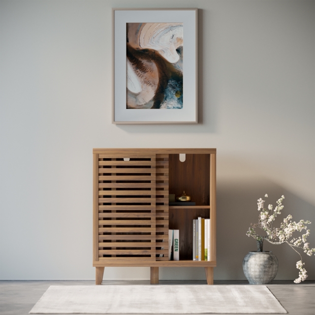 Erik Slatted Extra Small Sideboard by Homebase | ufurnish.com