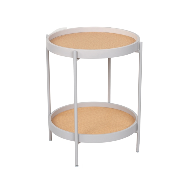 Eve Side Table - Vapour Grey by Homebase | ufurnish.com