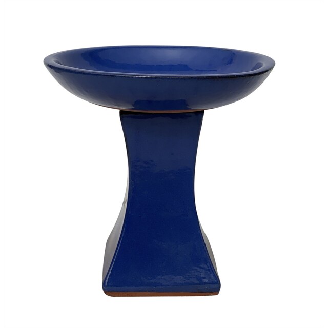 Chiswick Blue Glazed Bird Bath by Homebase | ufurnish.com