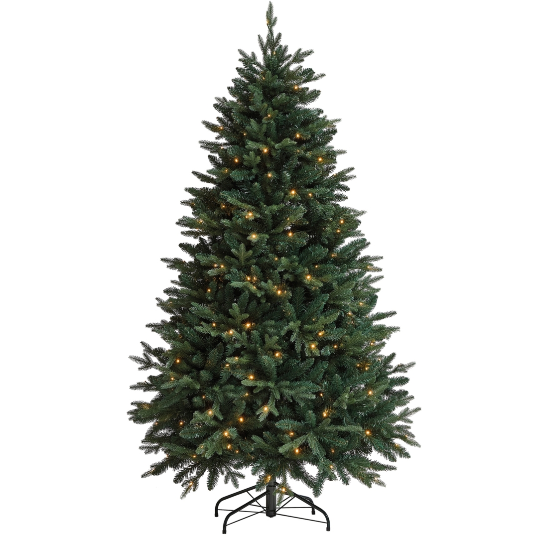 6ft 5in Alexandra Pre lit Artificial Christmas Tree by Homebase ufurnish