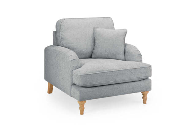Rupert Sofa Grey Armchair by Honeypot Furniture | ufurnish.com