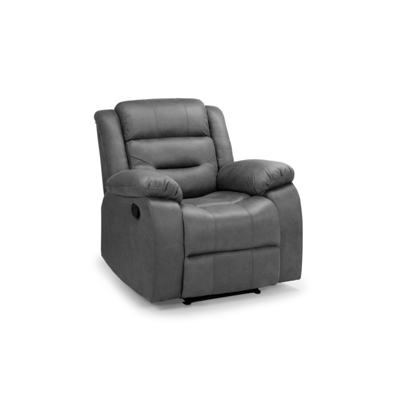 Monza Recliner Sofa Grey Armchair by Honeypot Furniture | ufurnish.com