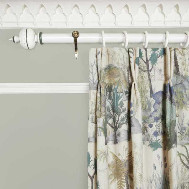 House of Hackney DINOSAURIA Cotton Linen Curtain - Ecru Ecru by House ...