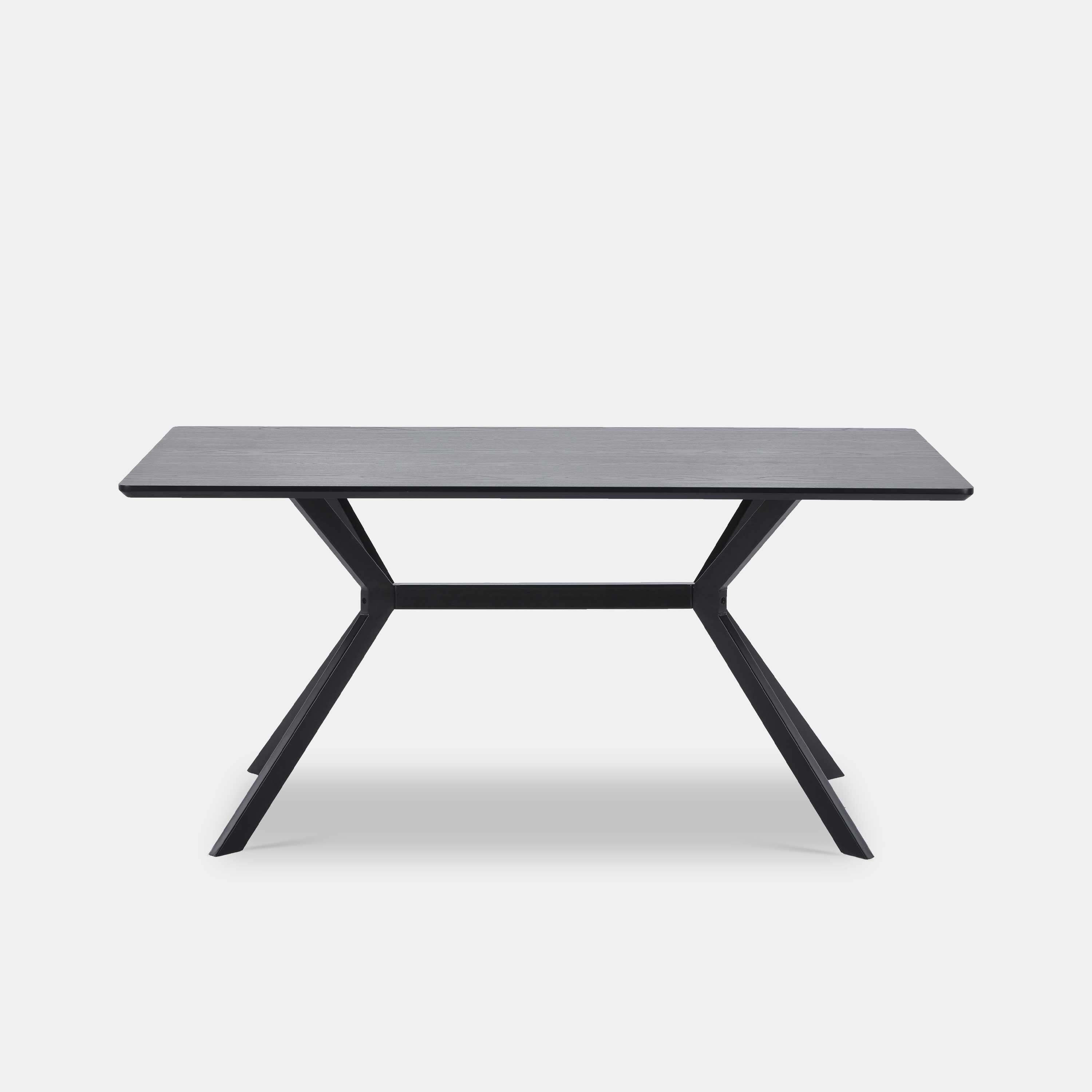 Black dining table - dark wood dining table 6 seater table - ALKA by ...