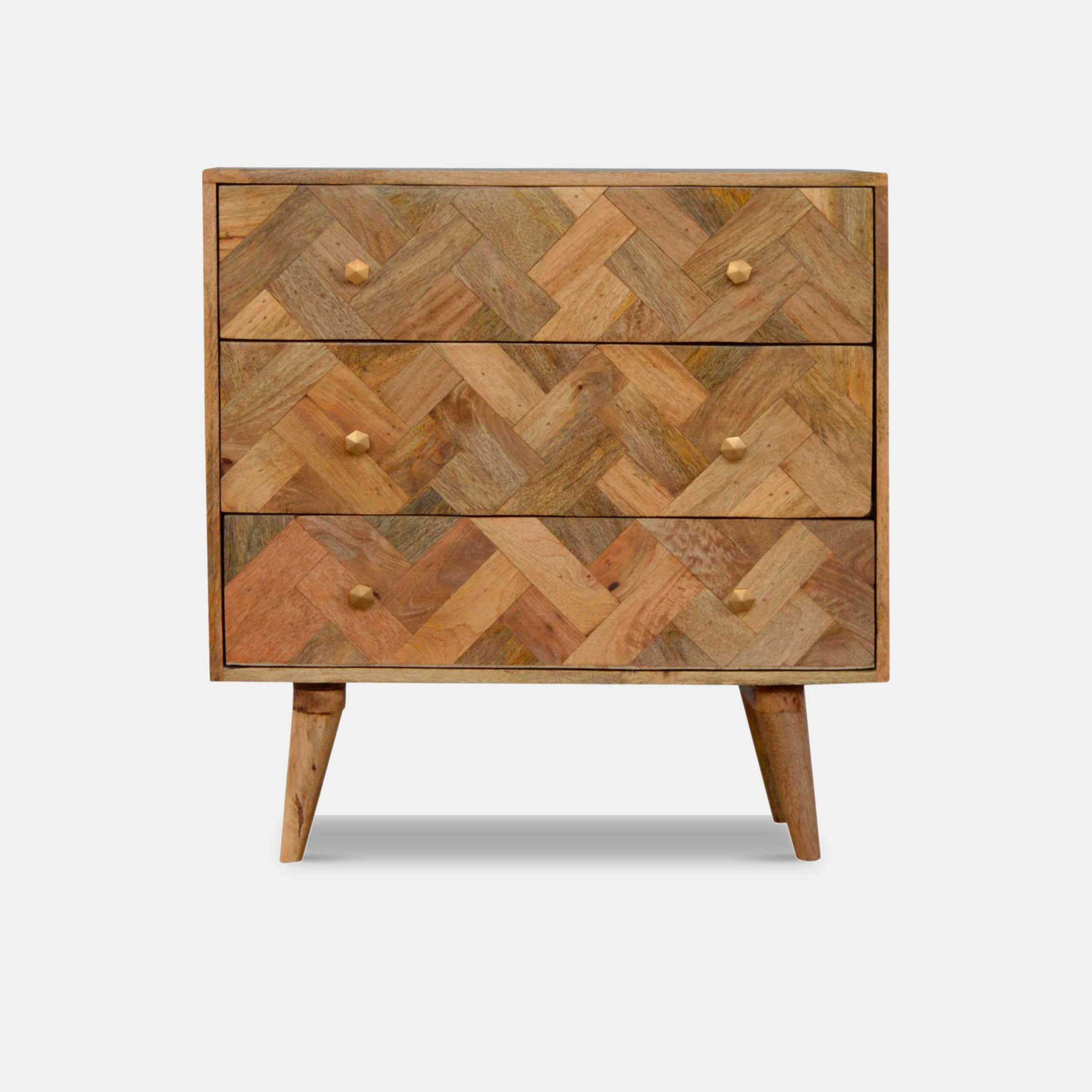 Patrick parquet chest of drawers, mango wood by Housecosy | uFurnish.com