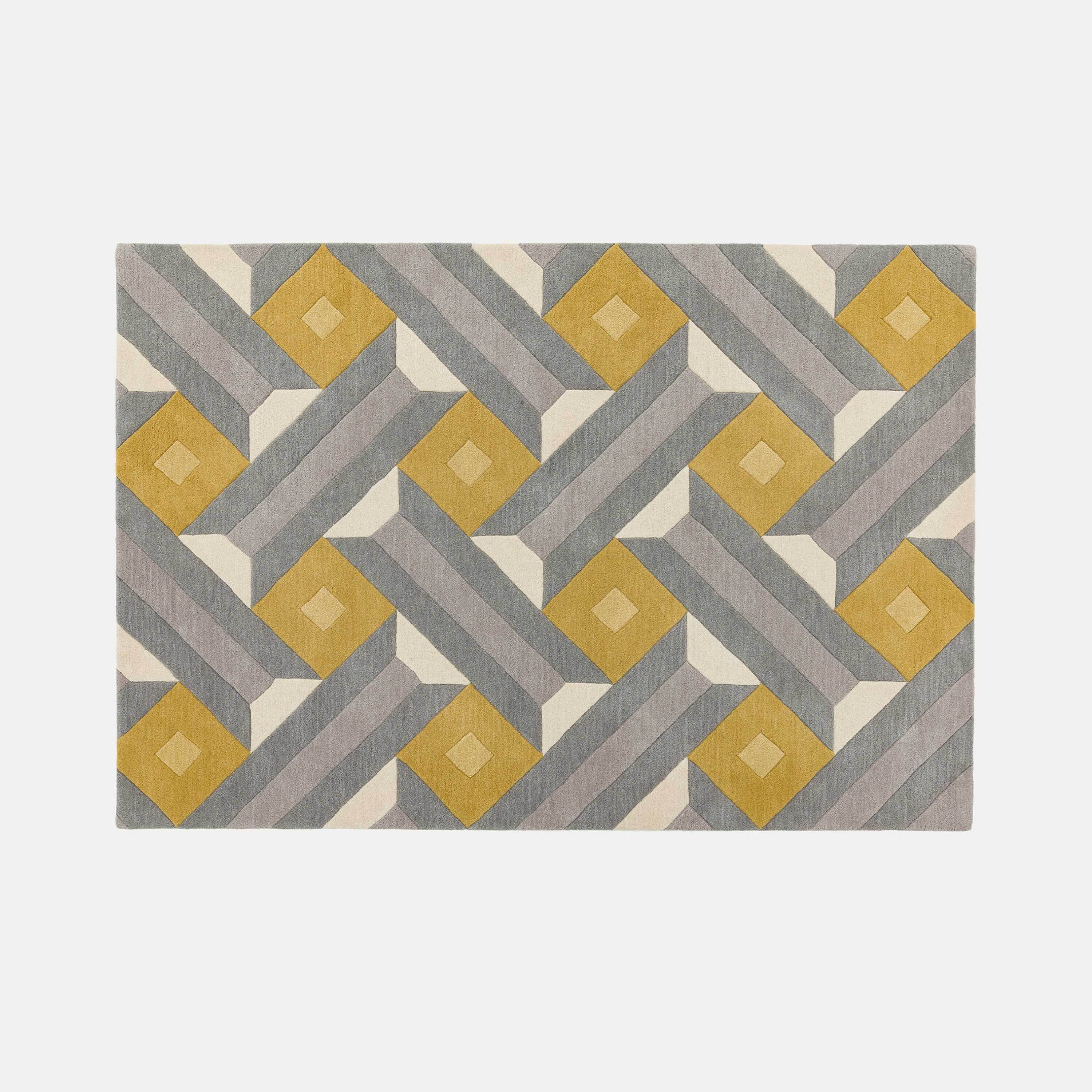 Wool rug - extra large modern rug with geometric design - HOLLAND by ...