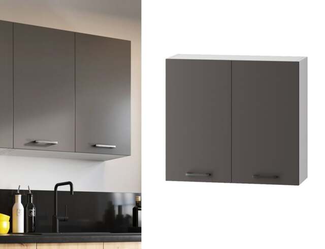 Kitchen Wall Unit Wall Mounted Kitchen Cupboard 800mm Cabinet 2 Door ...