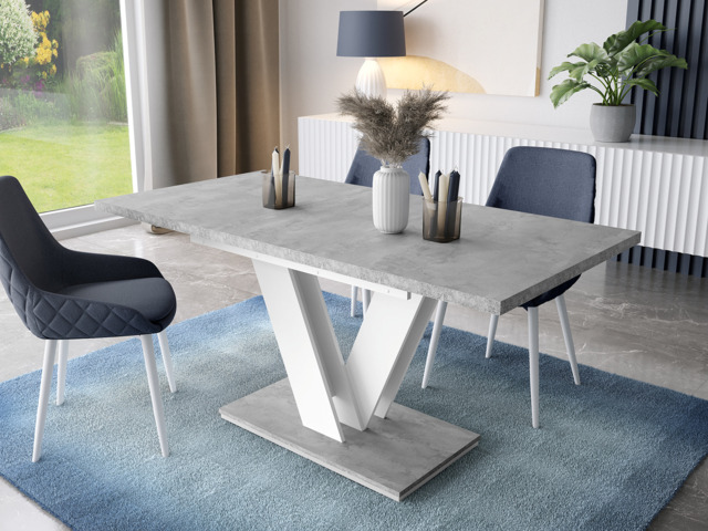 Grey Dining Table Elegant Kitchen Table Small Extending Modern 6 8 ...