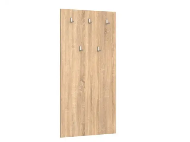 Large Wall Mounted Coat Hooks Hallway Entrance Hall Panel with 5 Hooks ...