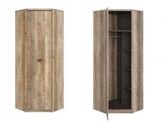 Small Corner Wardrobe L Shaped Free Standing Reversible Single Door ...