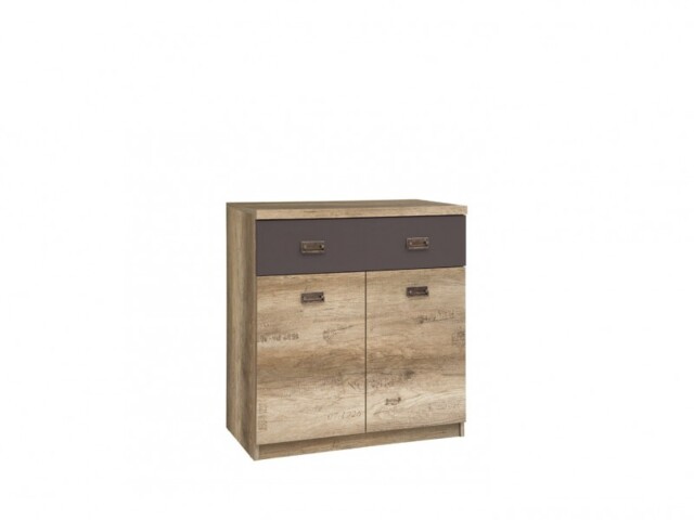 Urban 80cm Compact Sideboard Cabinet Storage Unit with 2 Doors and 1 ...