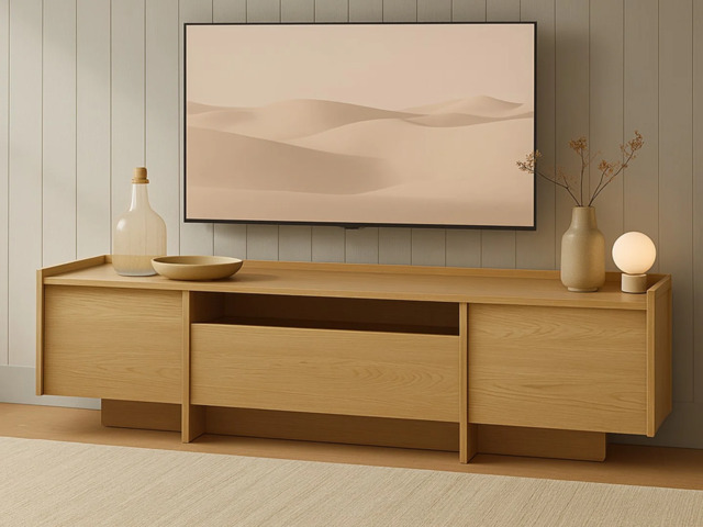Extra Large TV Unit Storage Cabinet 200cm Modern Large Living Room Unit ...