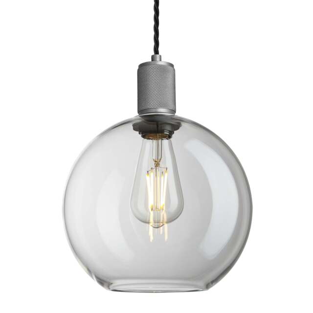 Industville - MERGED - Knurled Glass Globe Pendant Light - 9 Inch by ...