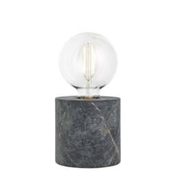 Albus Green Stripe Glass Desk & Table Lamp by Oliver Bonas | ufurnish.com