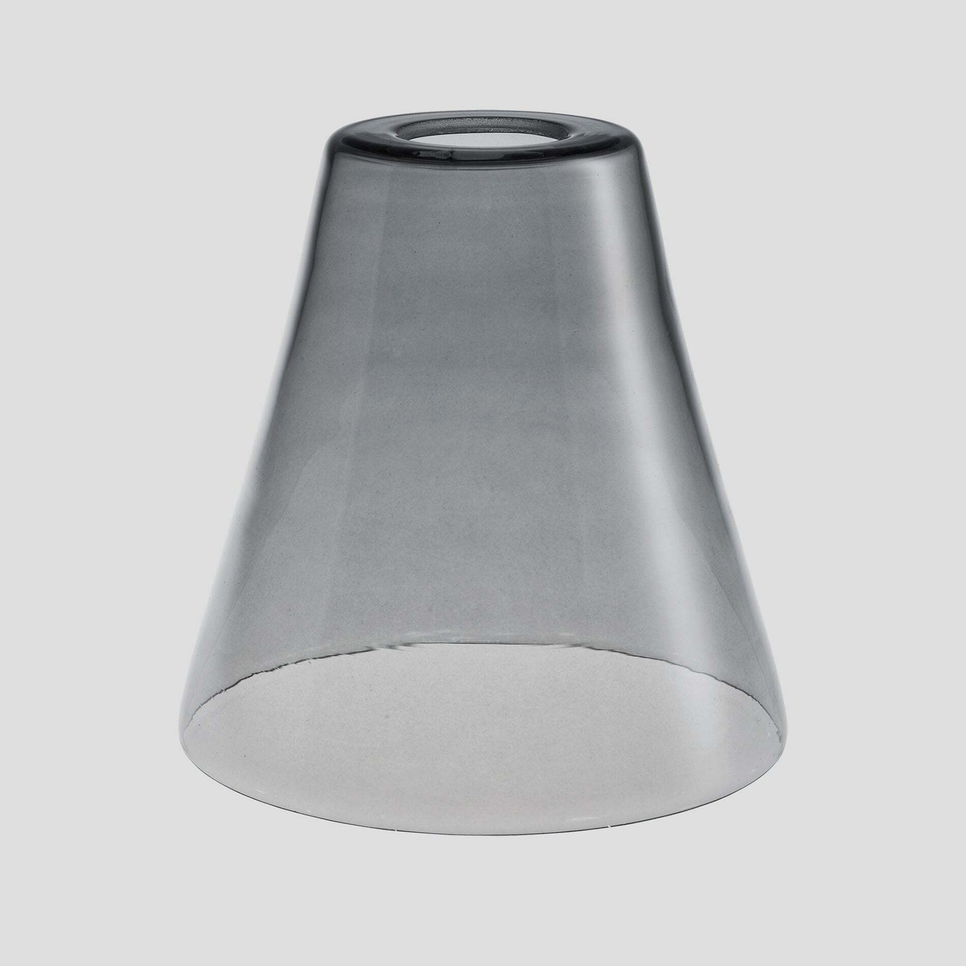 Tinted Glass Flask - 6 Inch - Smoke Grey - Shade Only by Industville ...