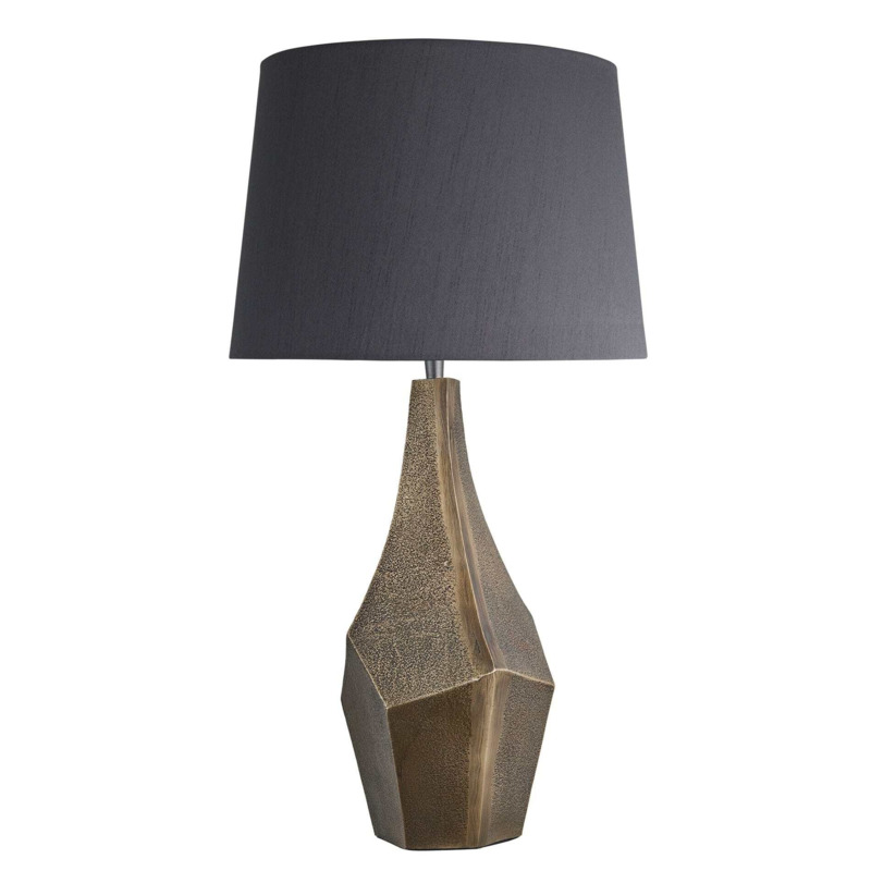 Ornate Prism Table Lamp - Brass by Industville | ufurnish.com