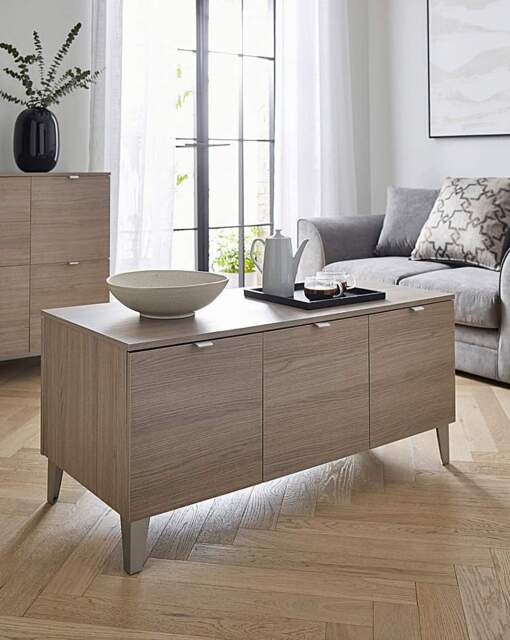 Cameron Coffee Table Grey OAK - One Call by JD Williams | ufurnish.com