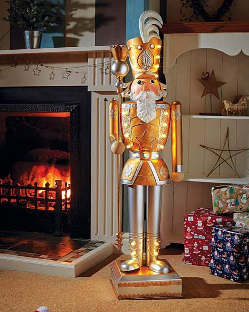 Three Kings InLit Giant Nutcracker Gold - Smart Garden by JD Williams ...
