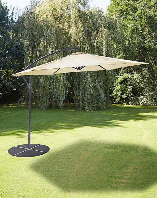 Cream Elton 3m Cantilever Garden Parasol Cream by JD Williams ...