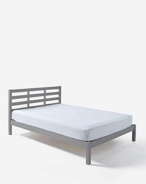 Dakota Bed with 3 Layer Mattress Grey - Size: KINGSIZE by JD Williams ...