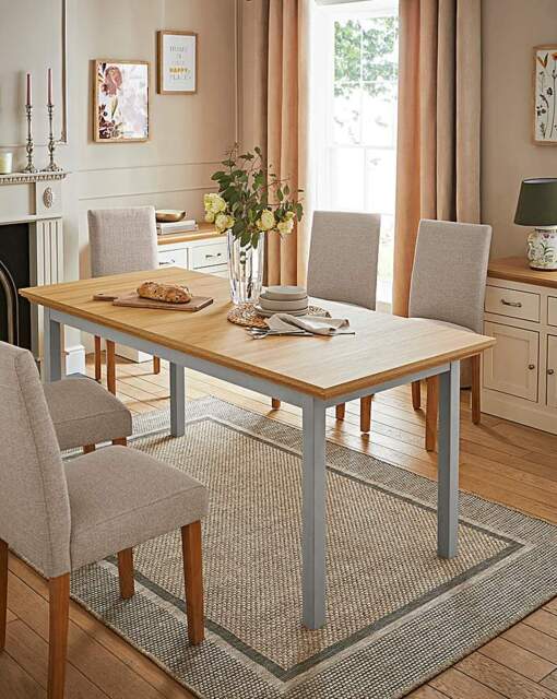 Julipa Ashford Extending Dining Table Grey - Julipa by JD Williams ...
