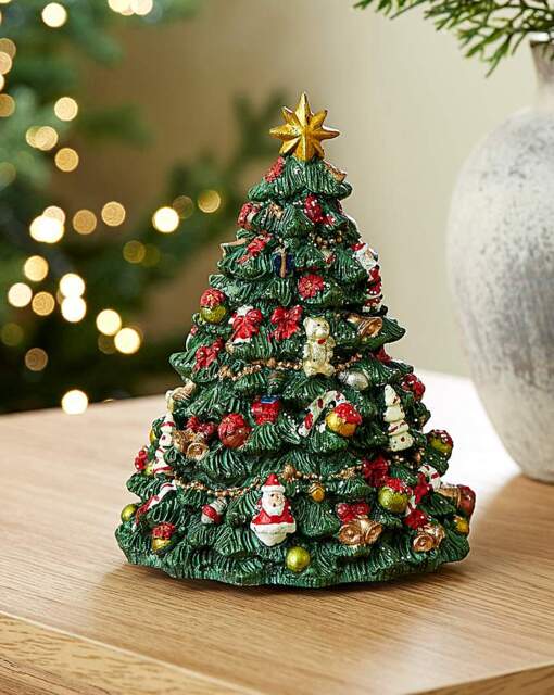 Gisela Graham Christmas Tree Music Box Green - Gisela Graham by JD ...