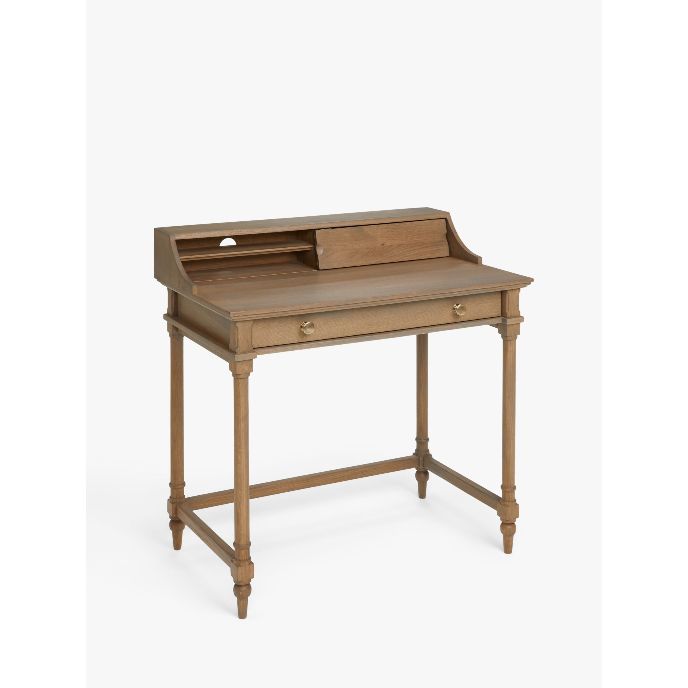 John Lewis Clemence Compact Desk, Greyed Oak by John Lewis & Partners ...